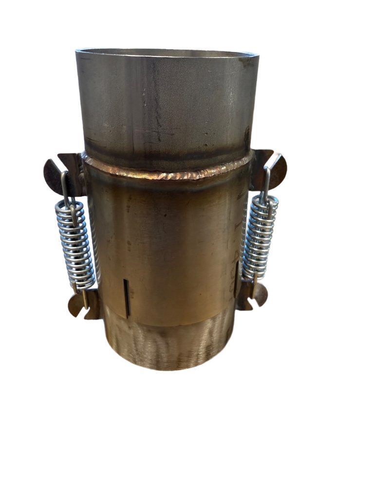 Spring-loaded fitting - MW Steel Oy